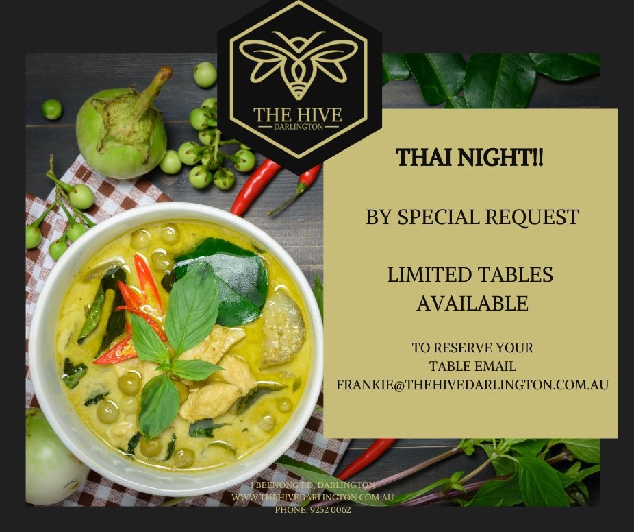 Thai Night - by Special Request - The Hive Darlington